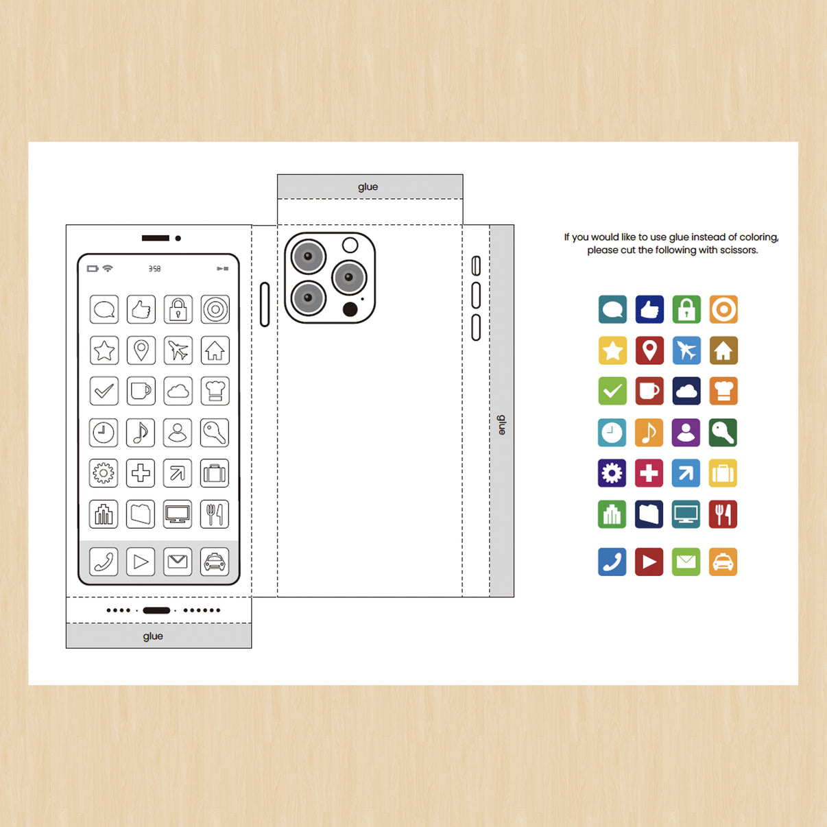 Paper Craft - Assembling Smartphones – Montessori Resource Store Bambino