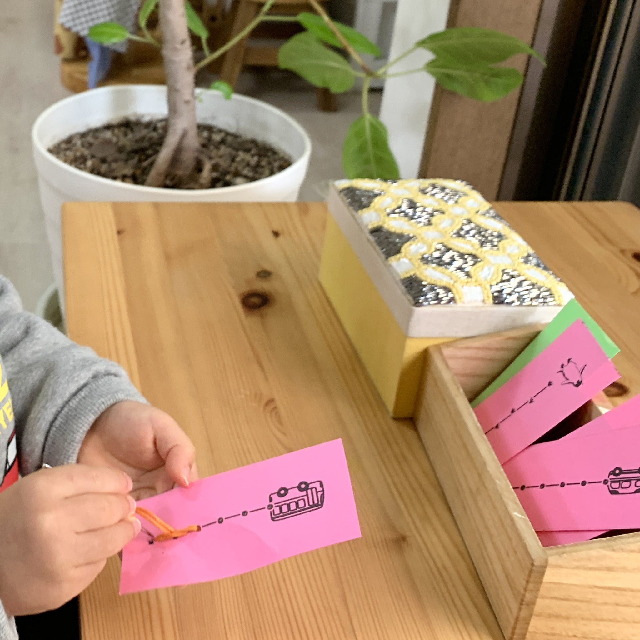 Sewing Activity Sheet : Vehicle – Montessori Resource Store Bambino