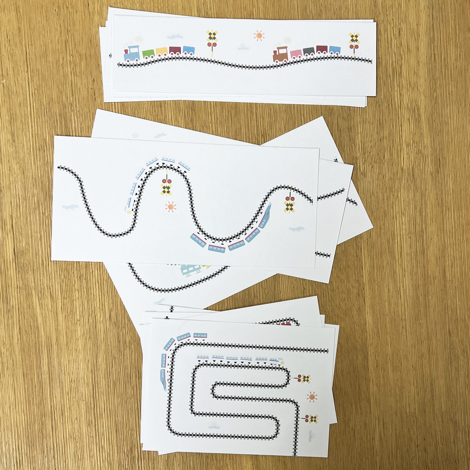 Cutting activity with scissors - Railroad Track Illustration ...