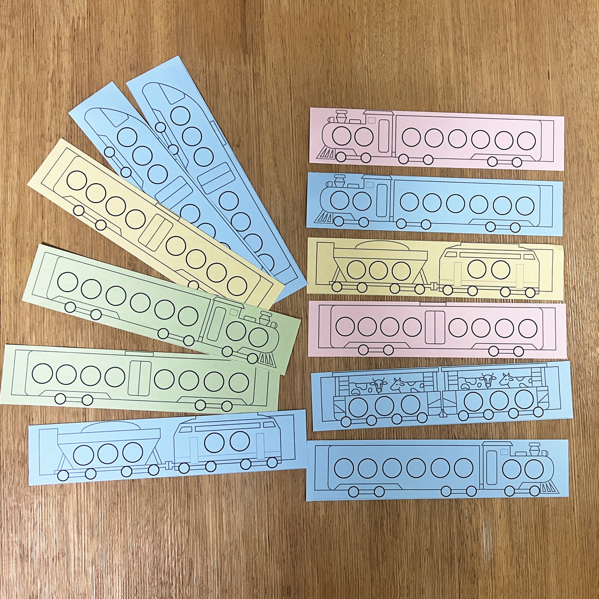 Sticker Activity Sheet - Connecting Trains – Montessori Resource Store ...