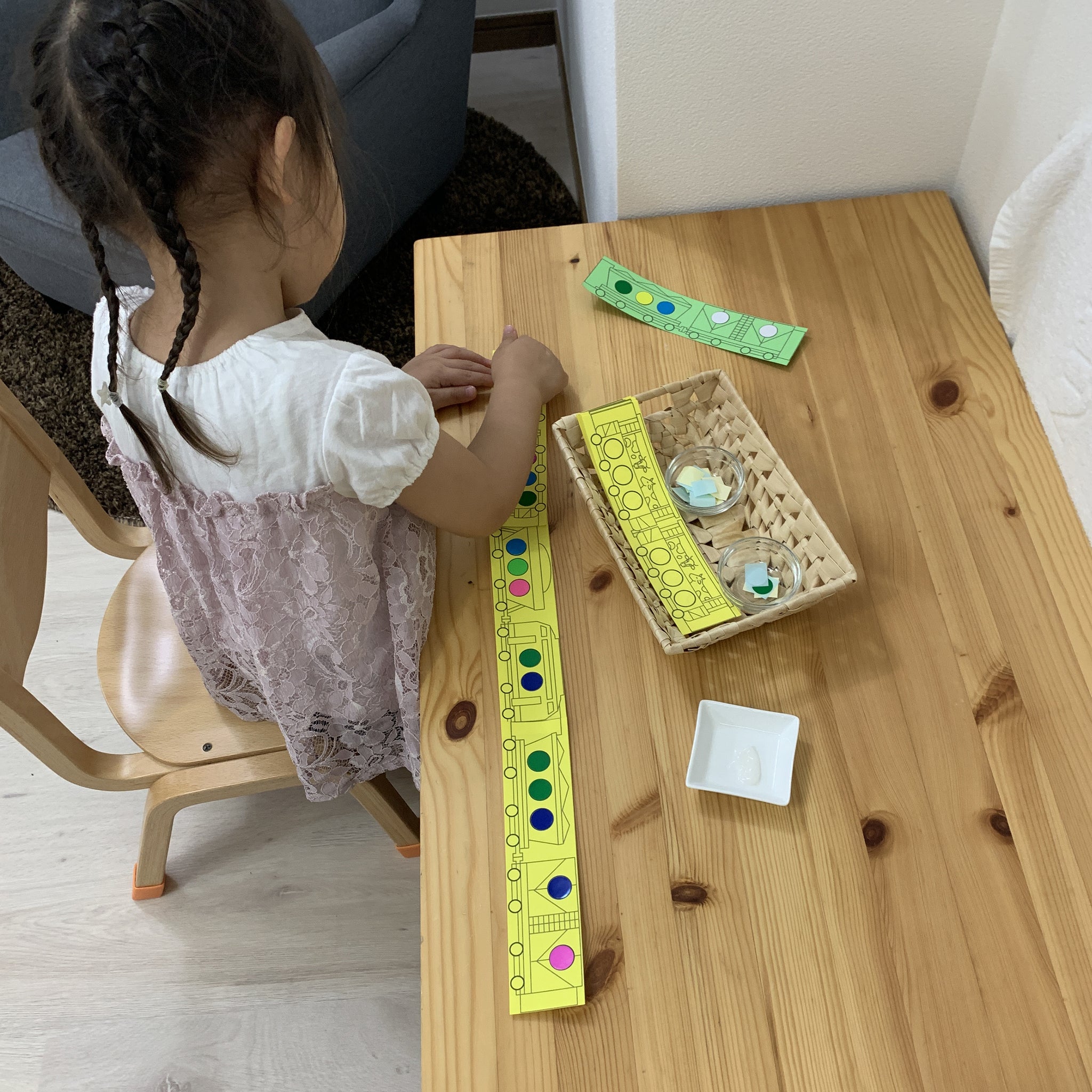 Sticker Activity Sheet - Connecting Trains – Montessori Resource Store ...