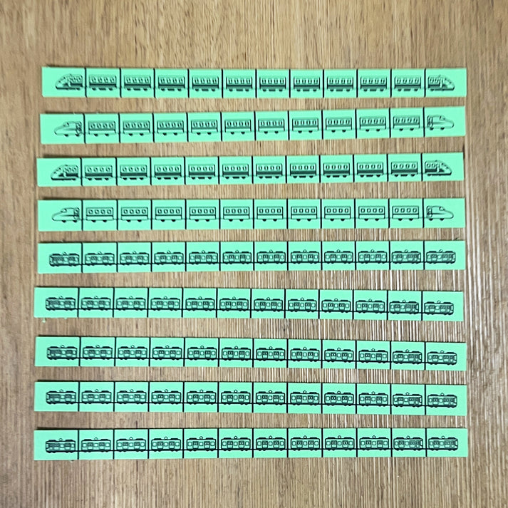 Train & Bullet Train Cutting Strips – Montessori Resource Store Bambino