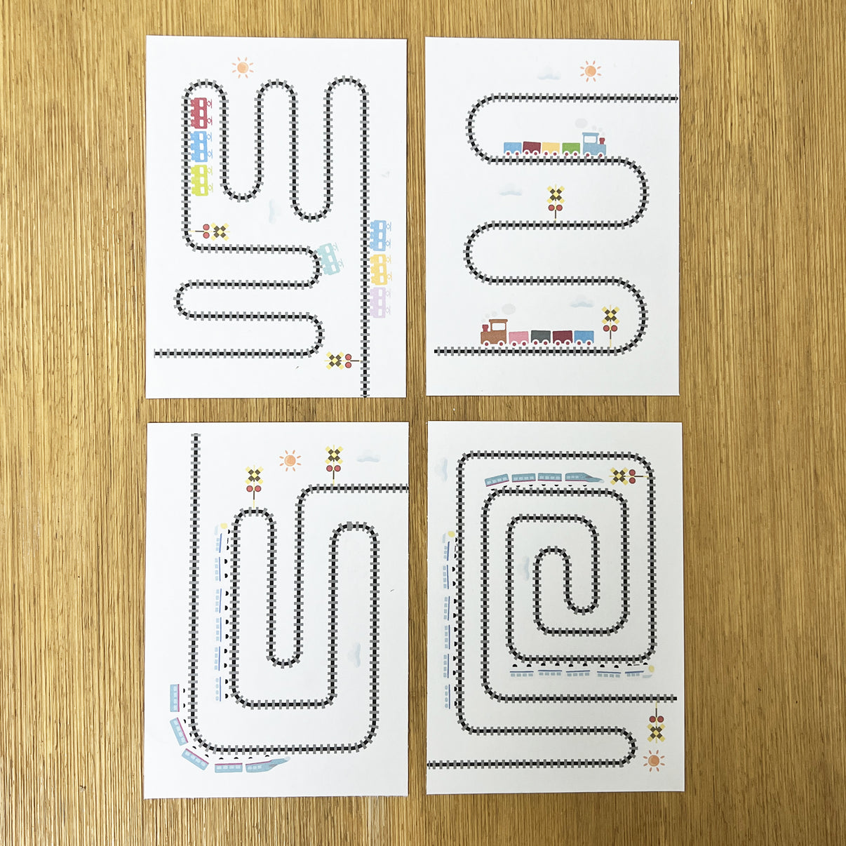 Cutting activity with scissors - Railroad Track Illustration ...