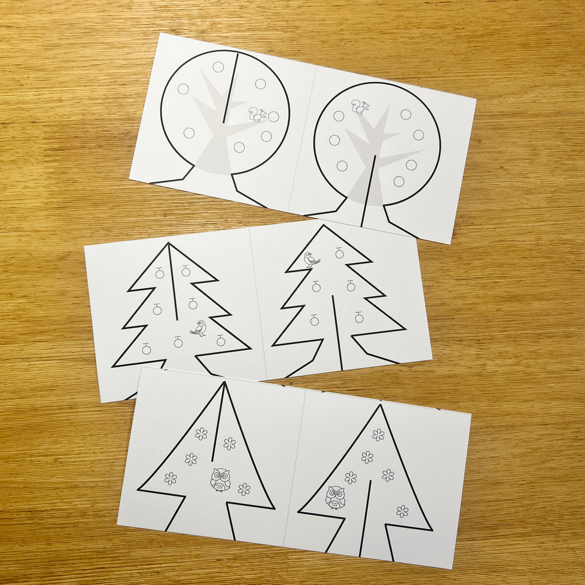 Color & Cut Standing Paper Trees – Montessori Resource Store Bambino