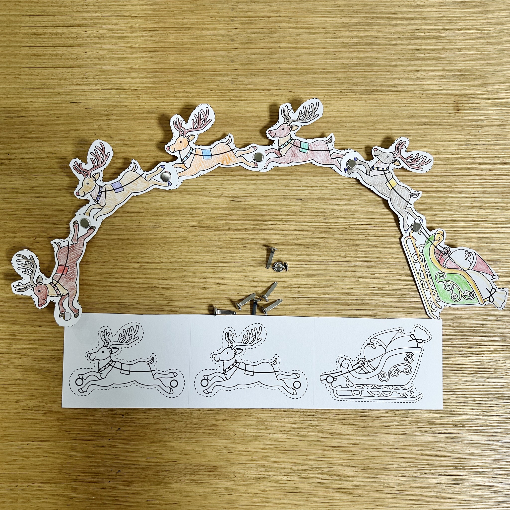 Santa's Sleigh Split Pin Connection – Montessori Resource Store Bambino