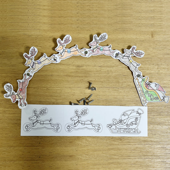 Santa's Sleigh Split Pin Connection – Montessori Resource Store Bambino