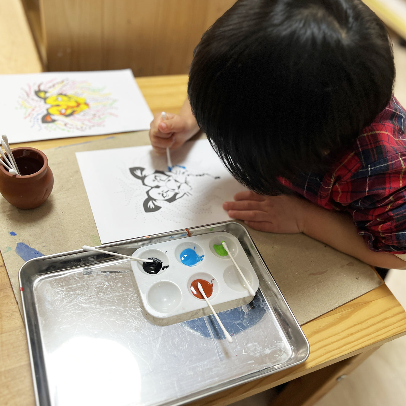 Cotton Swab Art: Create a Lion’s Mane! – Montessori Resource Store Bambino