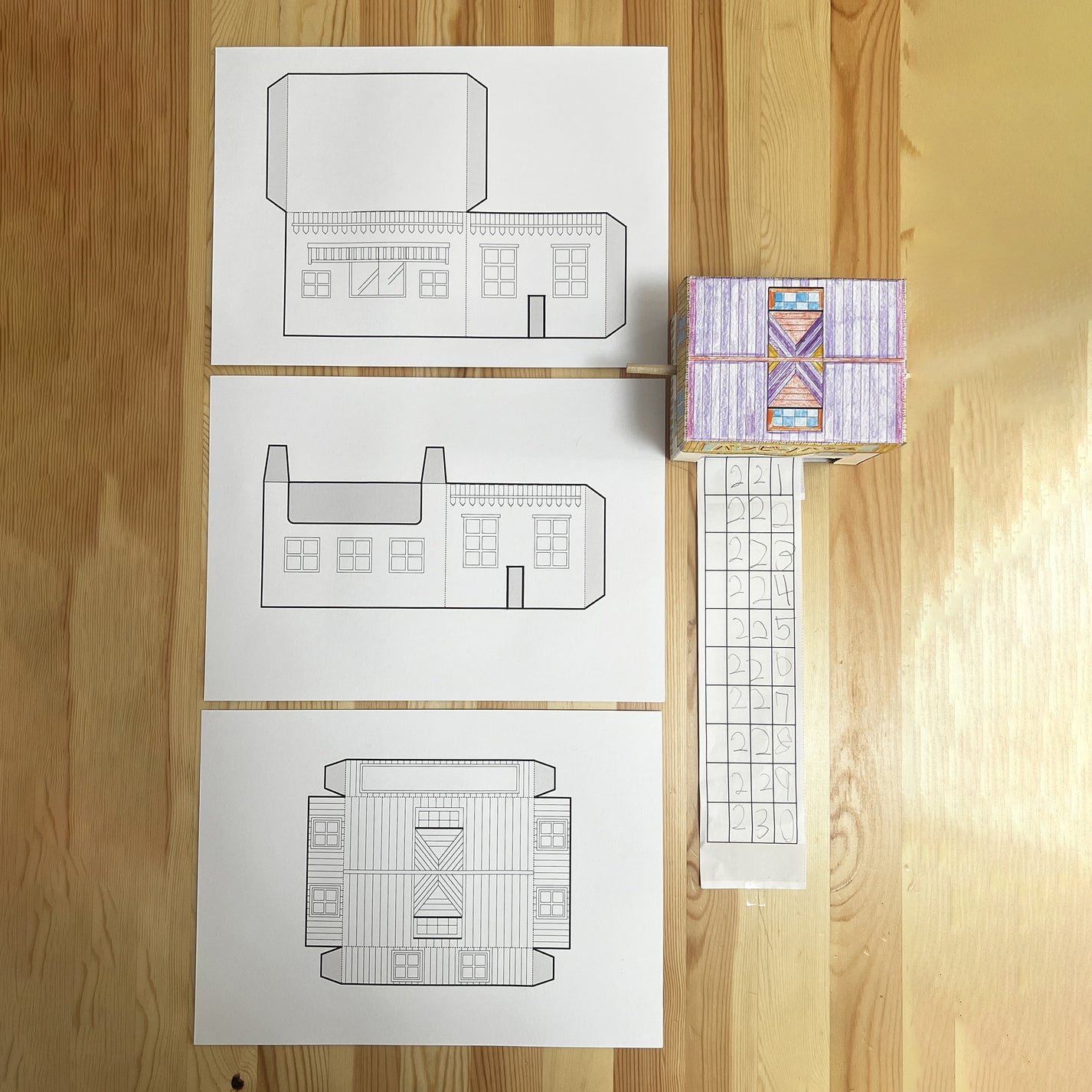 Learn Numbers with Fun! Roll-Up Number Sheet and Storage House Set ...