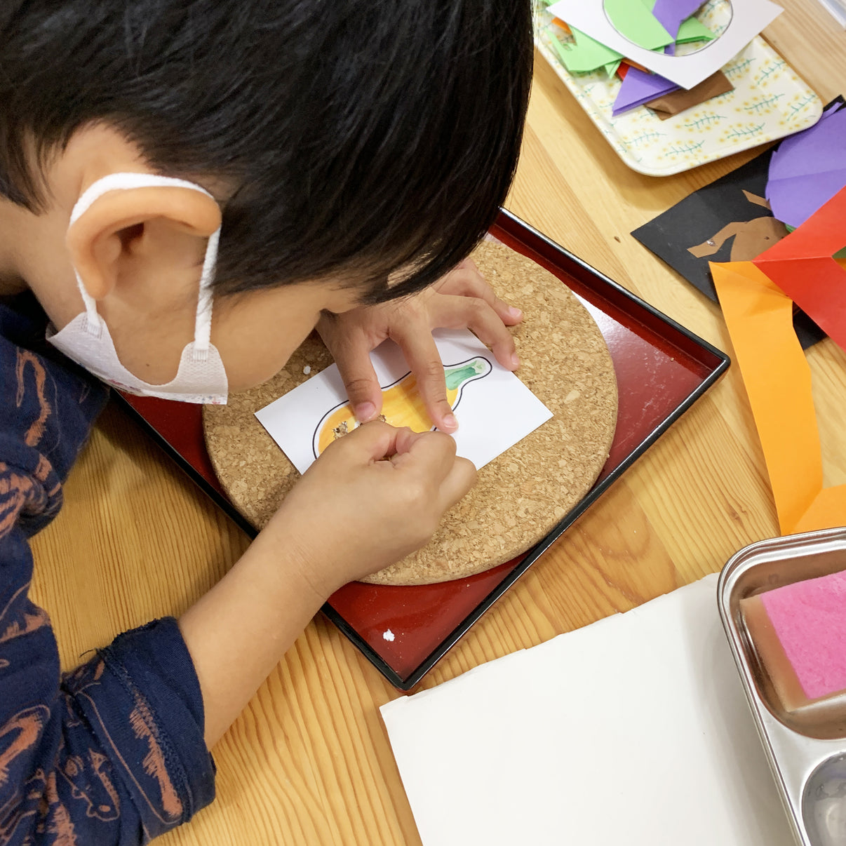 Pin Punching Work - Jack-o’-Lantern Shape Cutting – Montessori Resource ...