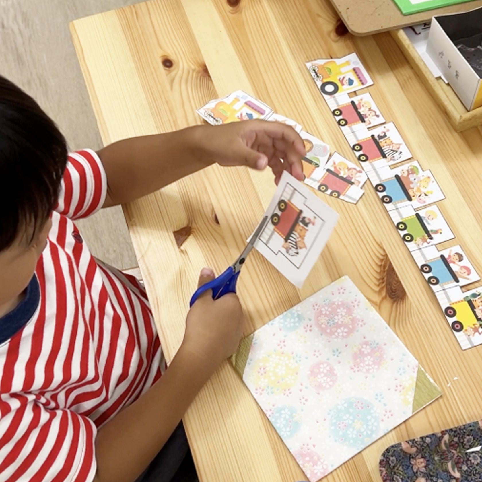 Connectable Cart Cutting and Gluing Activity – Montessori Resource ...