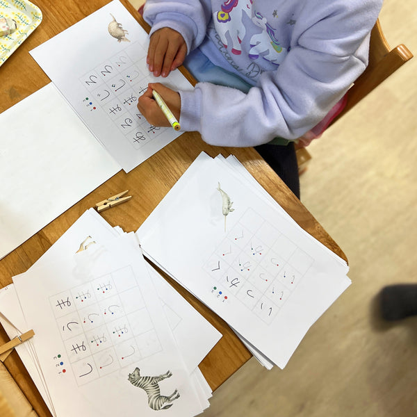 Learn Japanese Hiragana with Animals – Montessori Resource Store Bambino