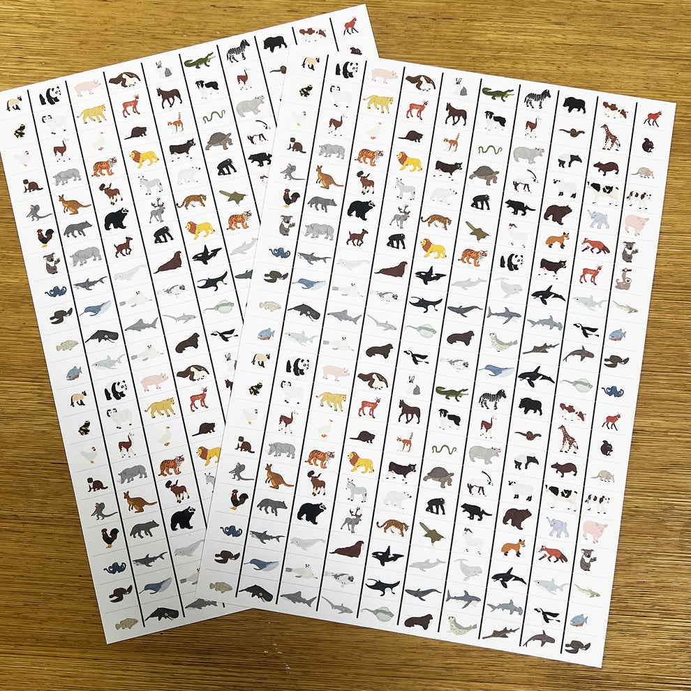 Simple Cutting Strips for Scissor Practice – Animals – Montessori ...