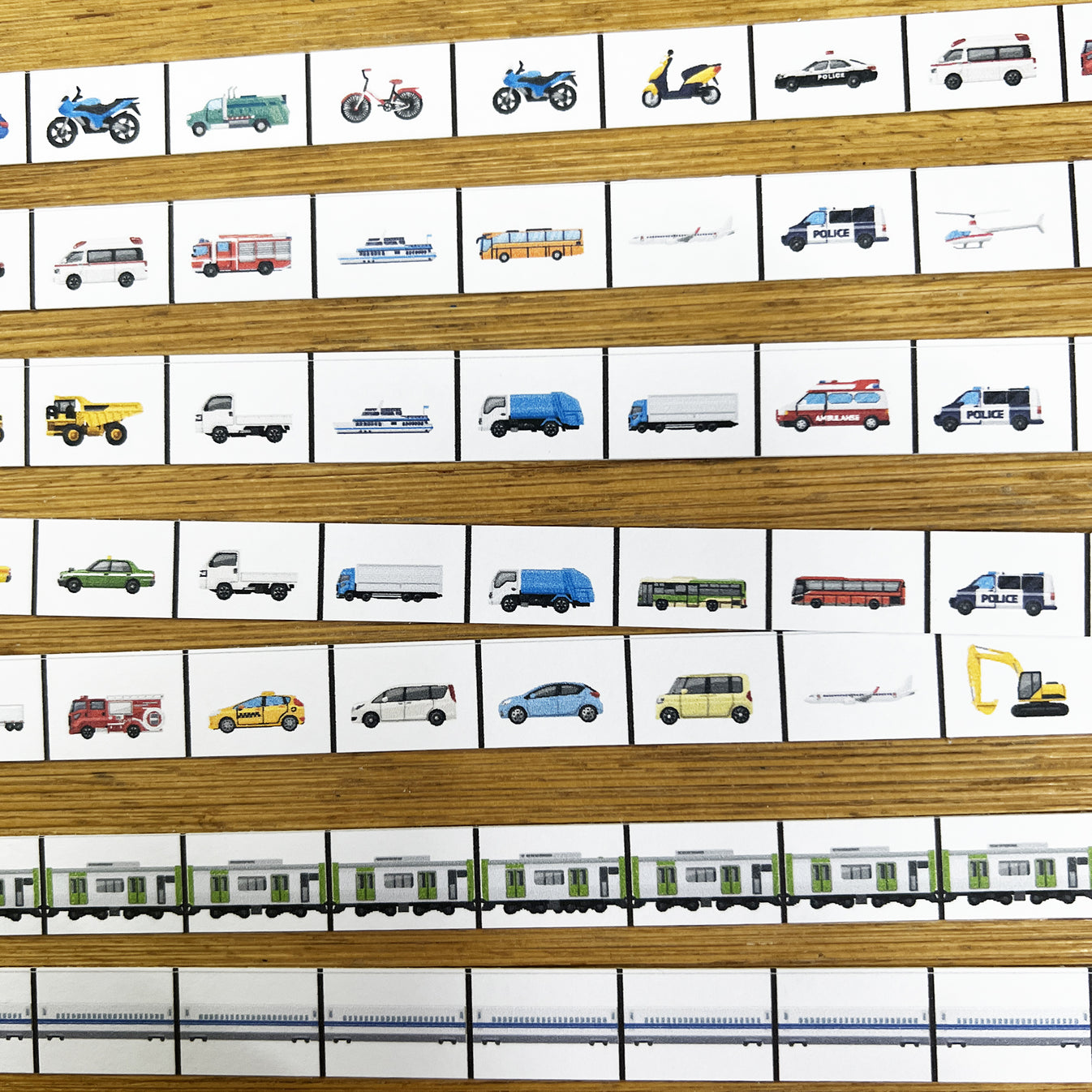 Simple Cutting Strips for Scissor Practice (Vehicles) – Montessori ...