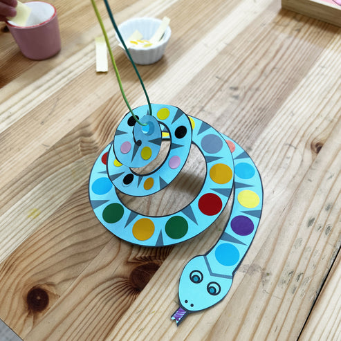 Coiled Snake Sticker & Scissor Activity – Montessori Resource Store Bambino