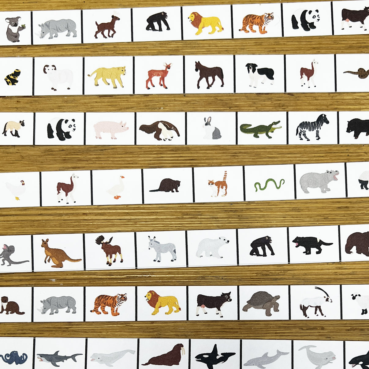Simple Cutting Strips for Scissor Practice – Animals – Montessori ...