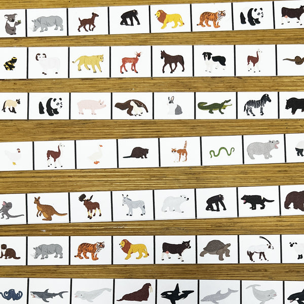 Simple Cutting Strips for Scissor Practice – Animals – Montessori ...