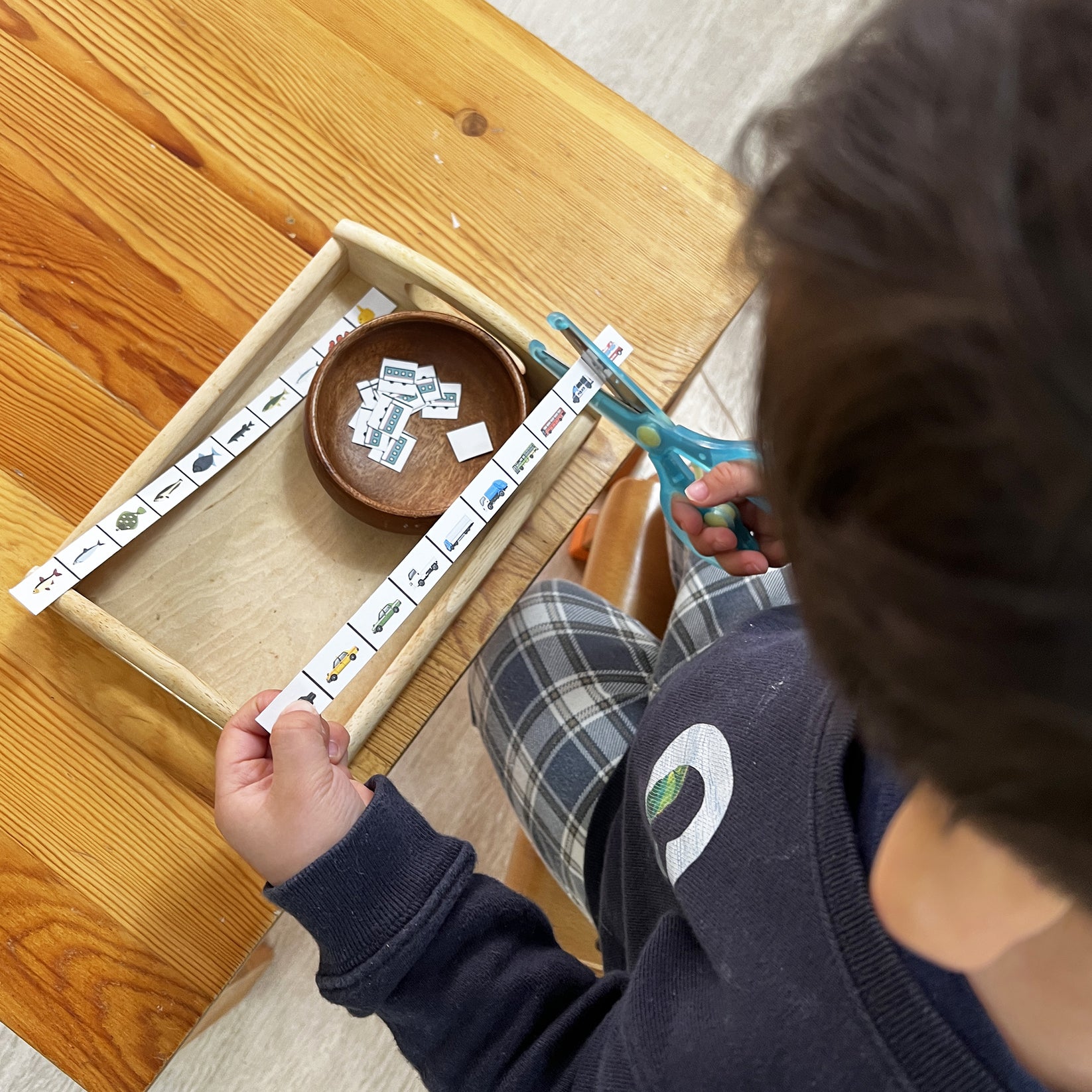 Simple Cutting Strips for Scissor Practice (Vehicles) – Montessori ...