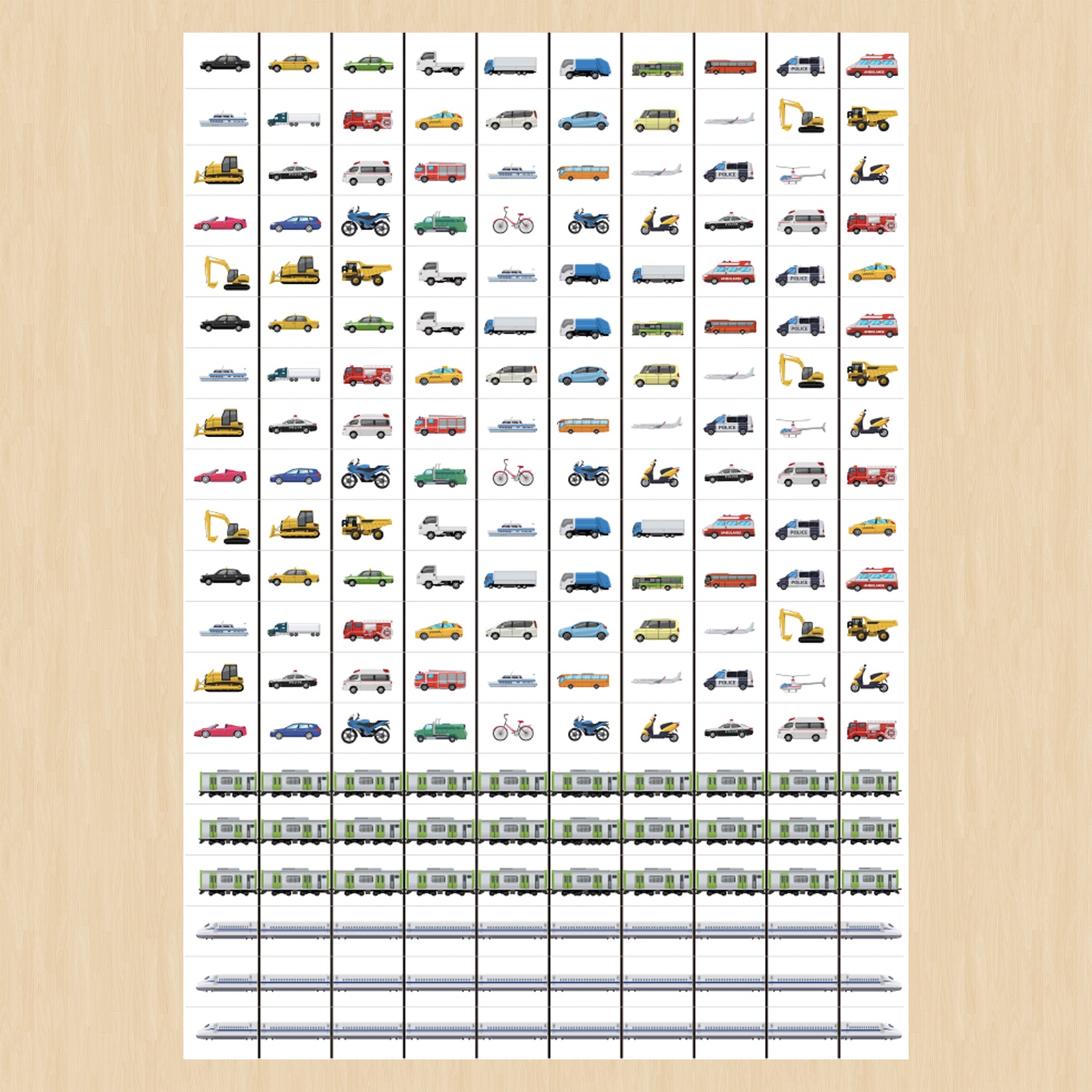 Simple Cutting Strips for Scissor Practice (Vehicles) – Montessori ...