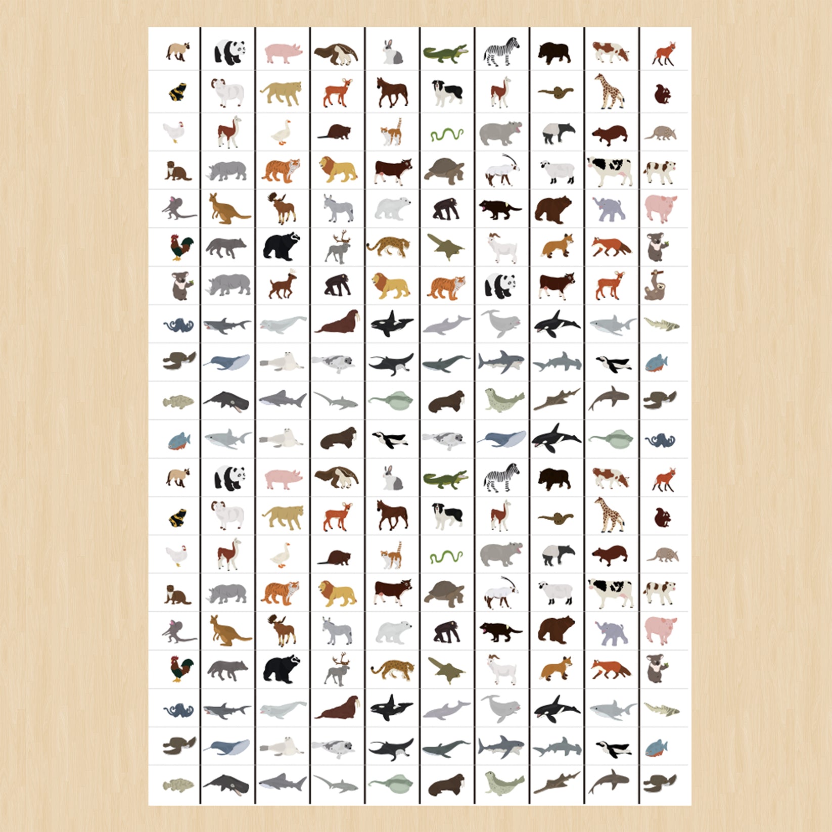 Simple Cutting Strips for Scissor Practice – Animals – Montessori ...