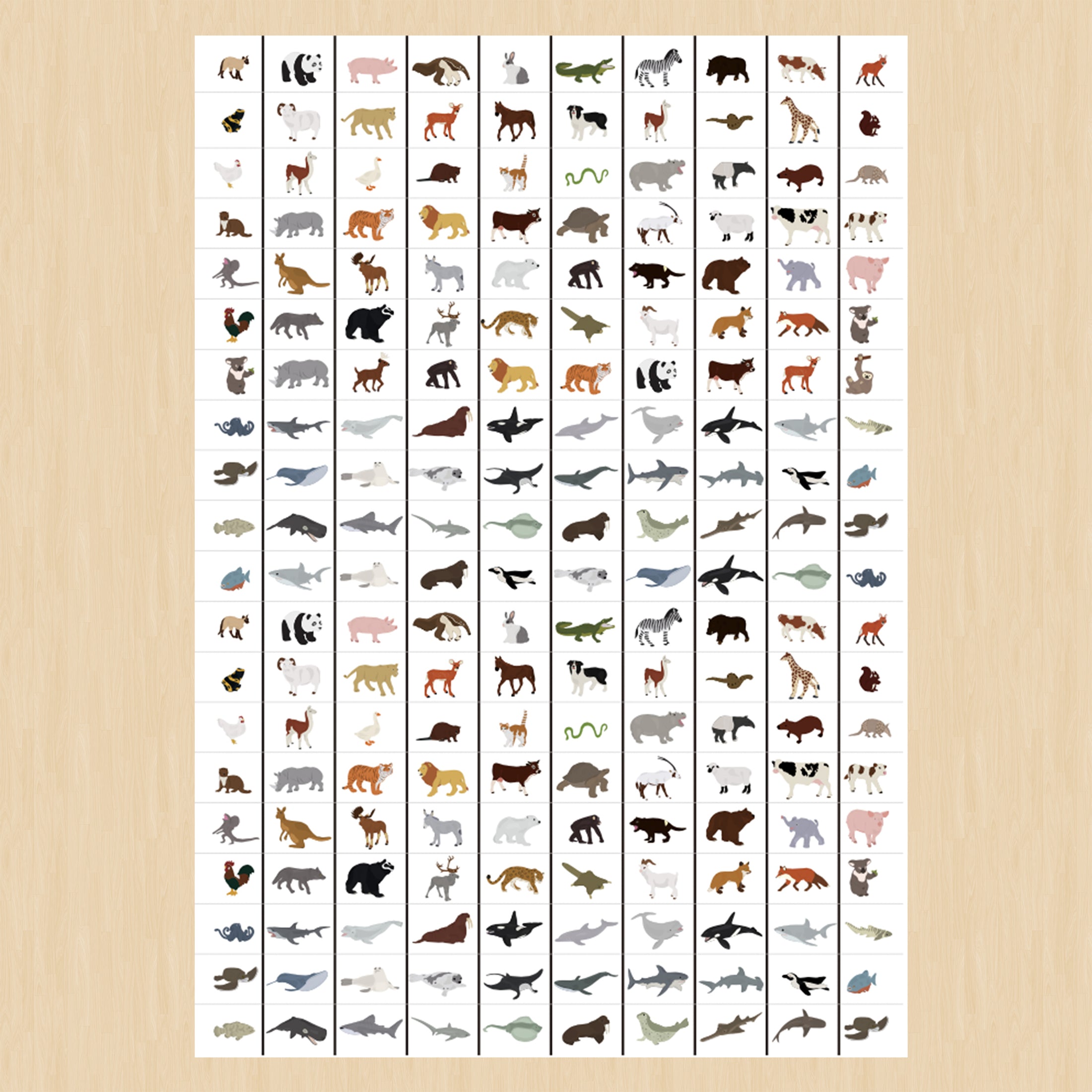 Simple Cutting Strips for Scissor Practice – Animals – Montessori ...