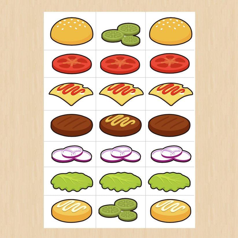 Cut & Build Your Own Burger Tower! – Montessori Resource Store Bambino