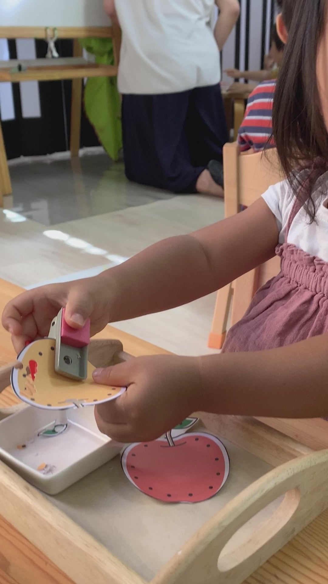 Fruit-Themed Hole Punch Activity Sheet – Montessori Resource Store Bambino