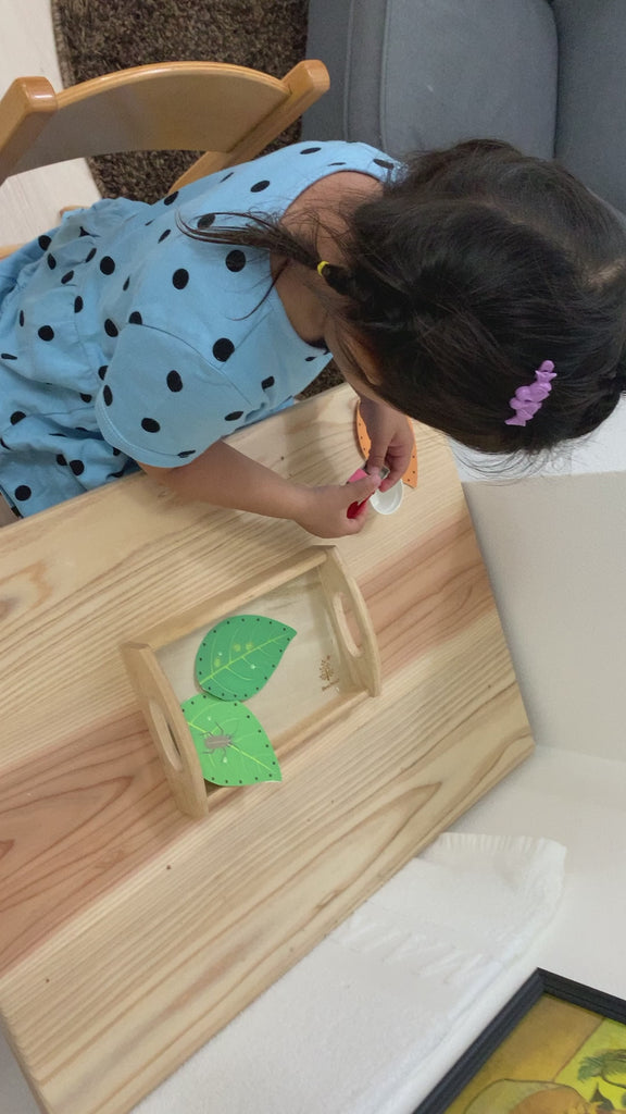 Fine Motor Bug-Themed Leaf Punching Activity | Hole Punch Practice for ...