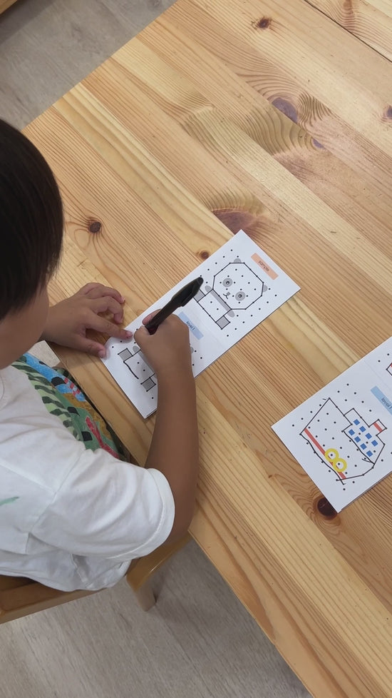Connect the dots (vehicles, animals) – Montessori Resource Store Bambino