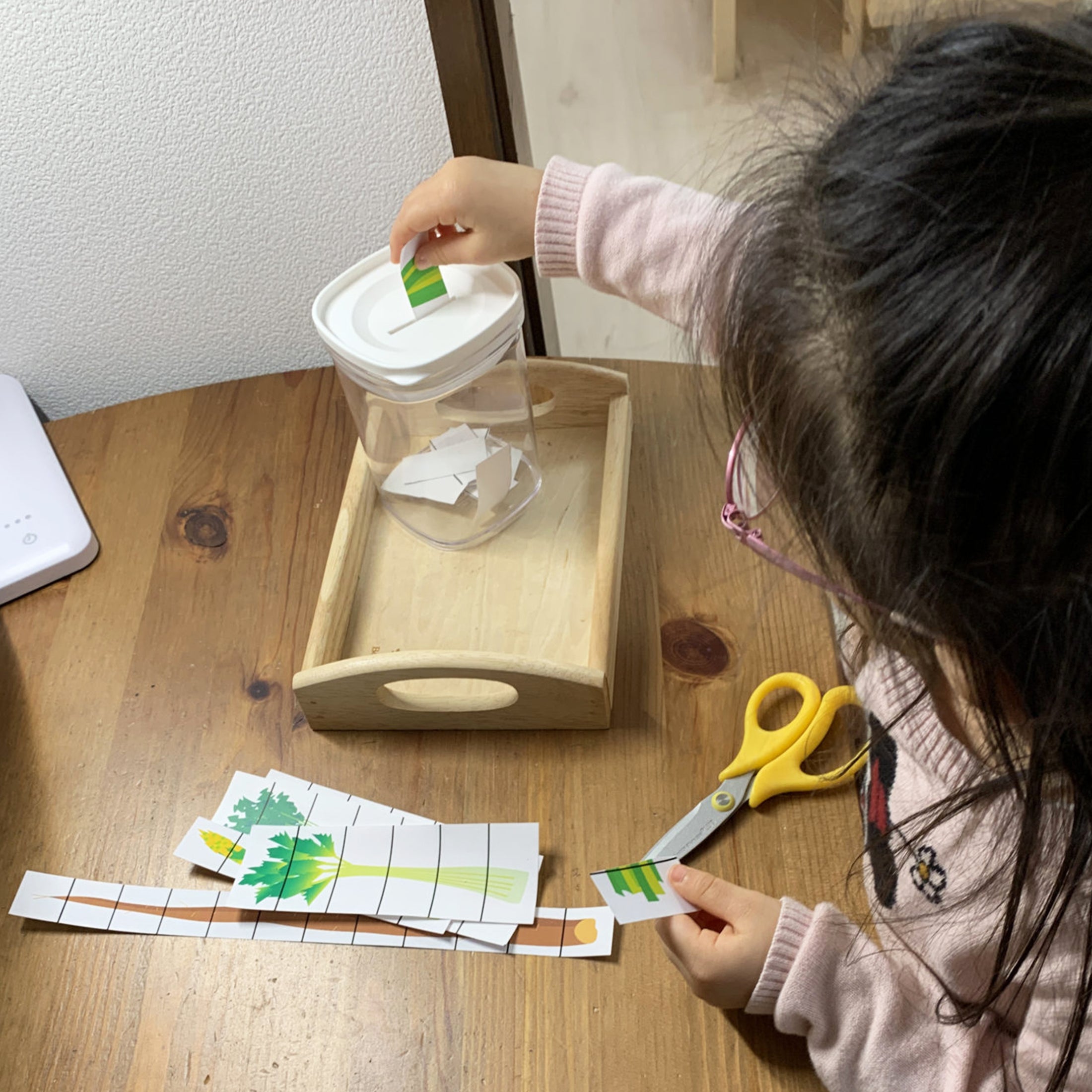 Vegetables Cutting Strips – Montessori Resource Store Bambino